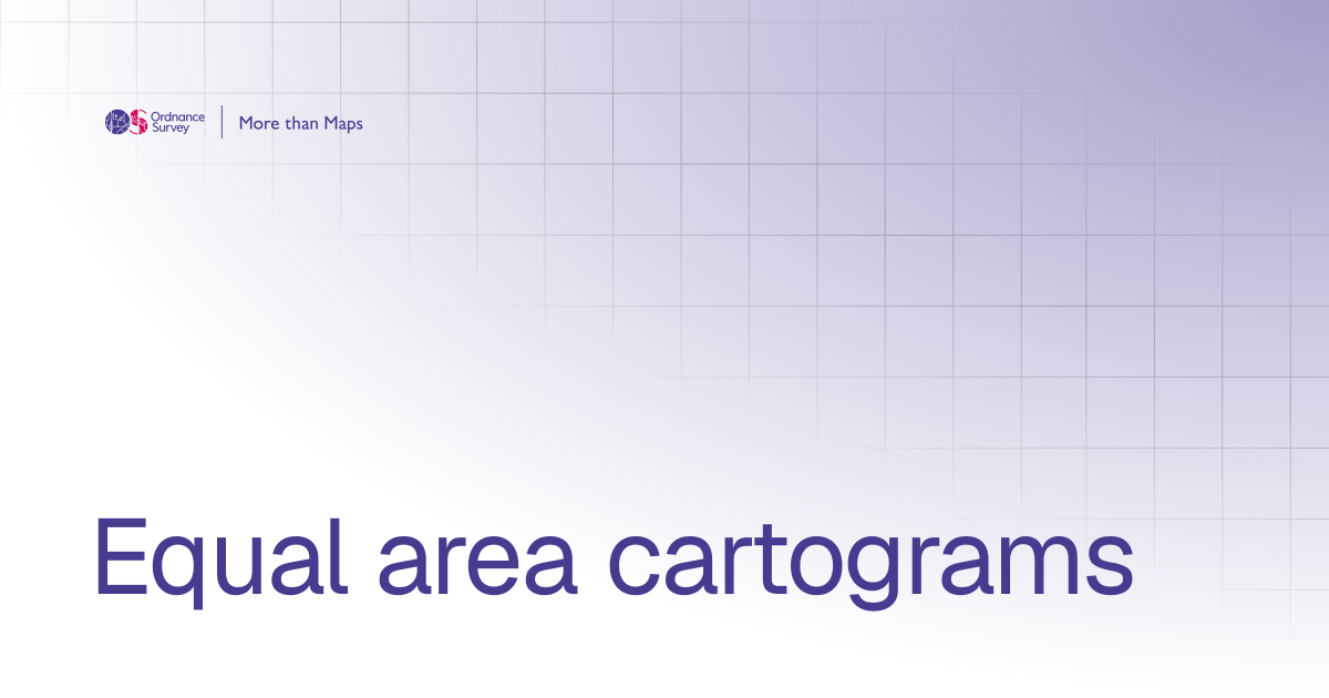 Equal area cartograms | More than Maps
