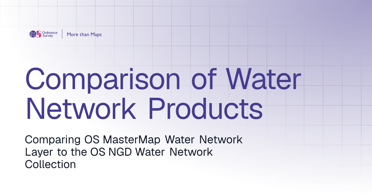 Comparison of Water Network Products | More than Maps