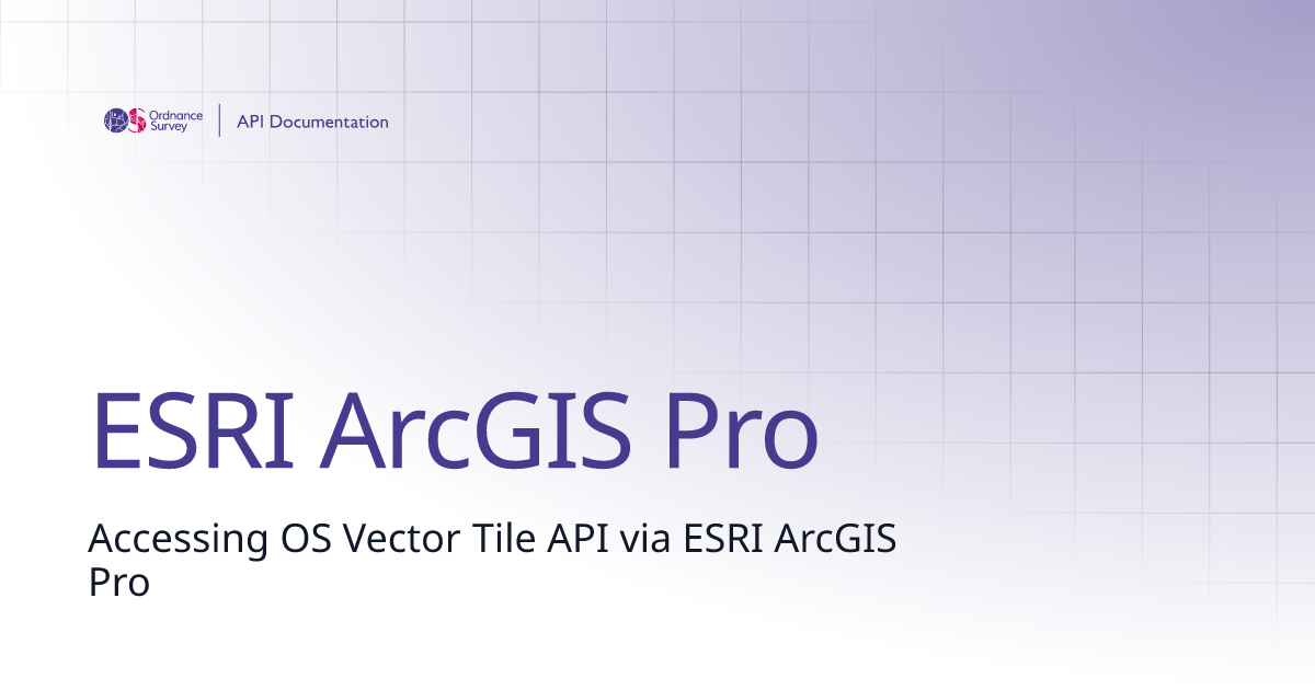 ESRI ArcGIS Pro | OS APIs