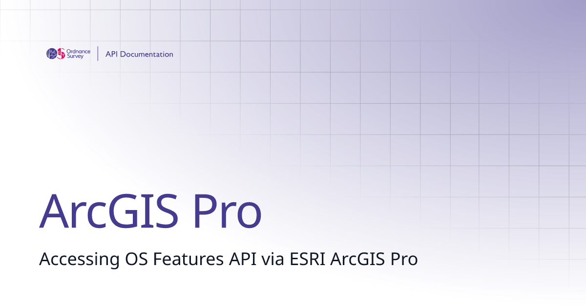 ArcGIS Pro | OS APIs
