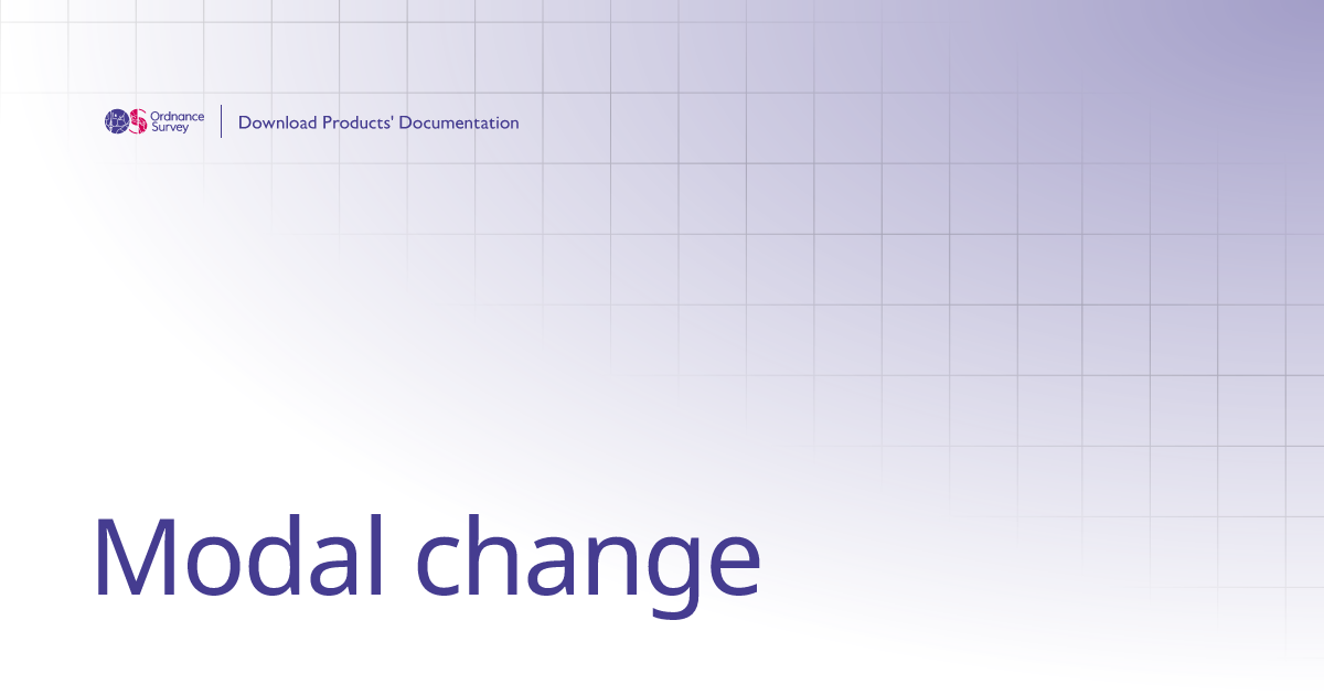 Modal change | OS Download Products' Documentation