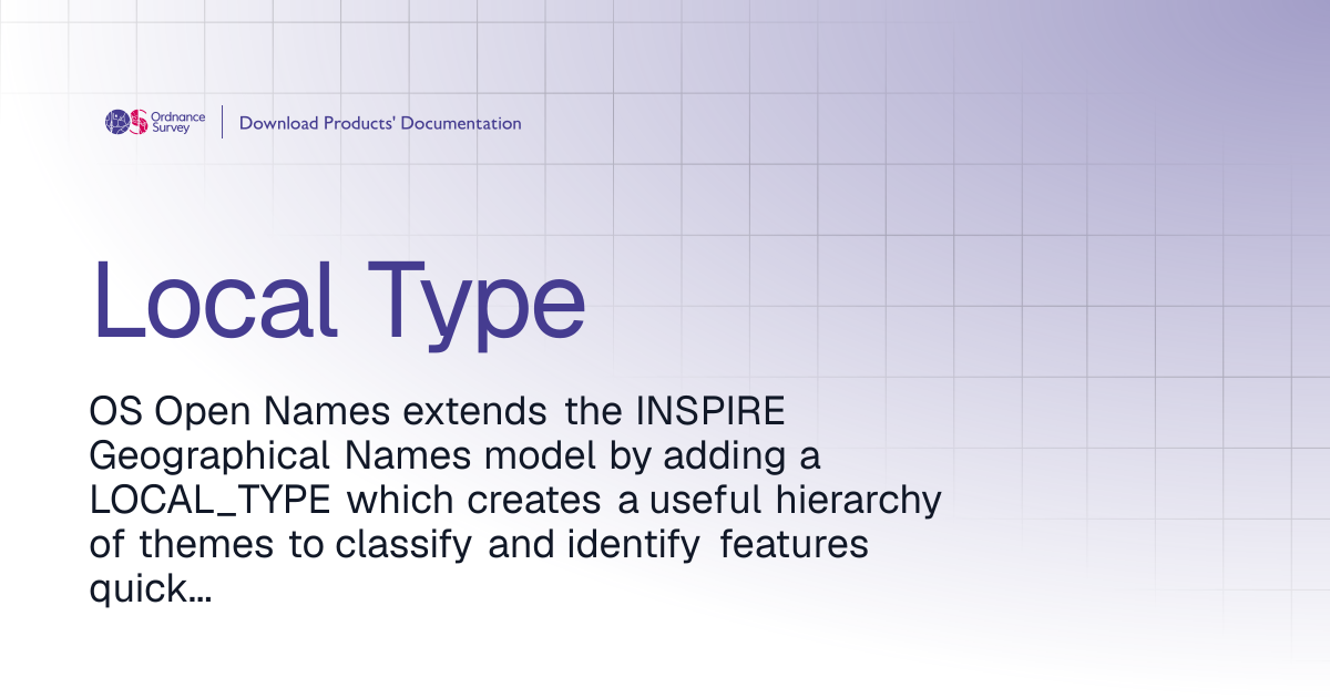 Local Type | OS Download Products' Documentation