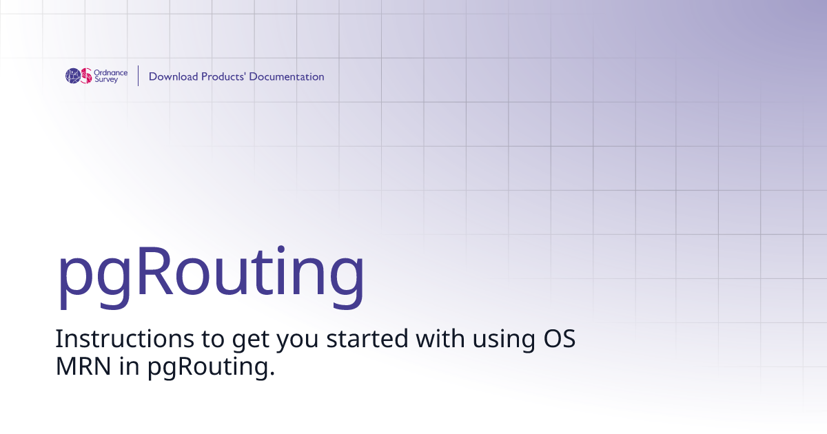 pgRouting | OS Download Products' Documentation
