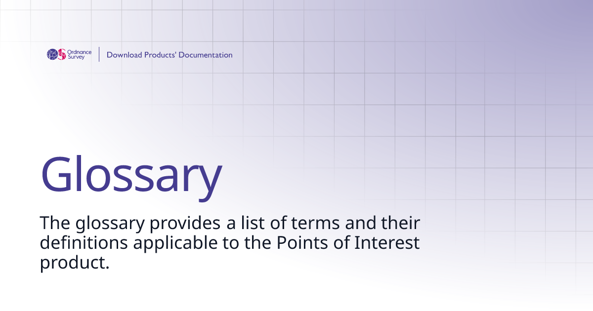 Glossary | OS Download Products' Documentation