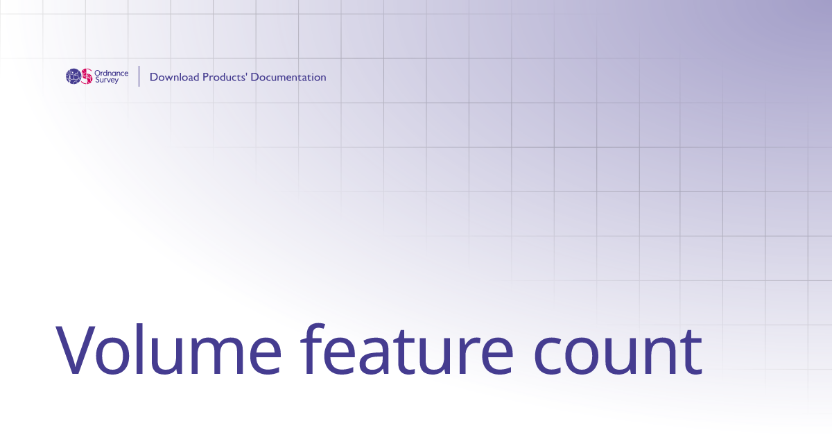 Volume feature count | OS Download Products' Documentation