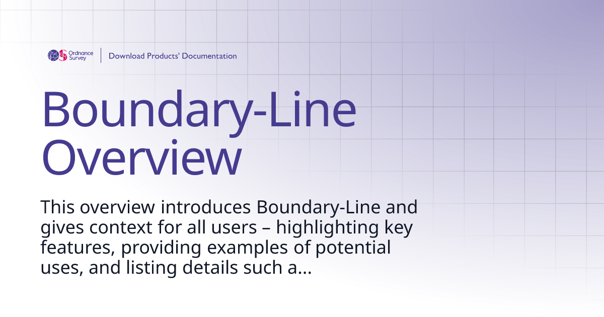 Boundary-Line Overview | OS Download Products' Documentation
