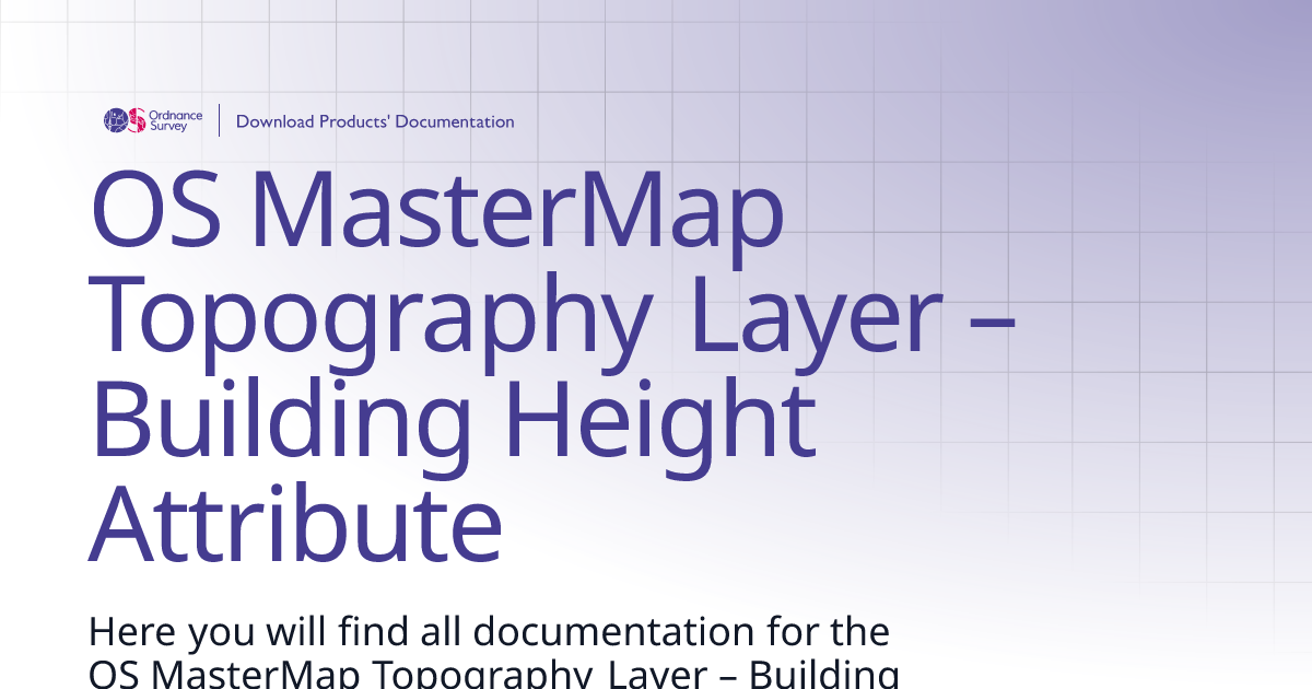 OS MasterMap Topography Layer – Building Height Attribute | OS Download Products' Documentation