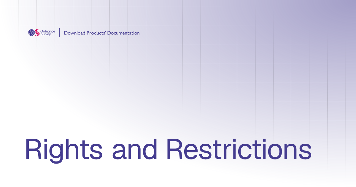 Rights and Restrictions | OS Download Products' Documentation