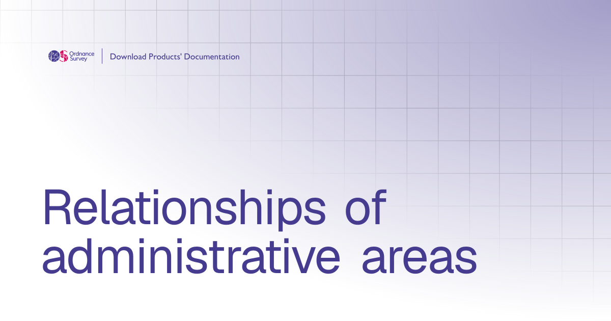Relationships of administrative areas | OS Download Products' Documentation