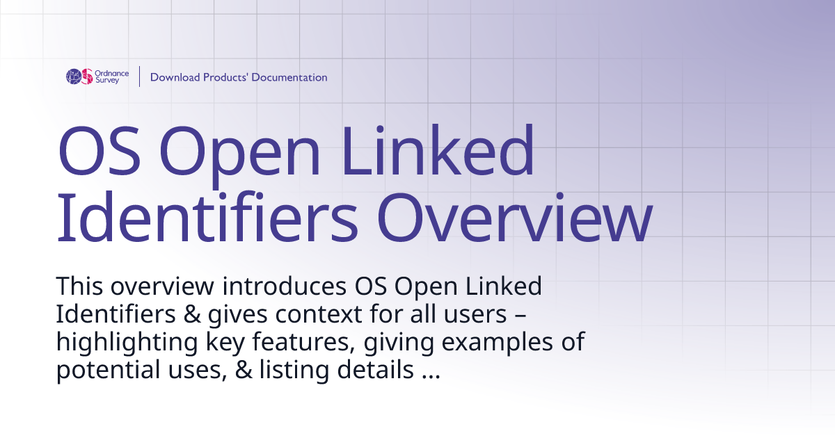 OS Open Linked Identifiers Overview | OS Download Products' Documentation