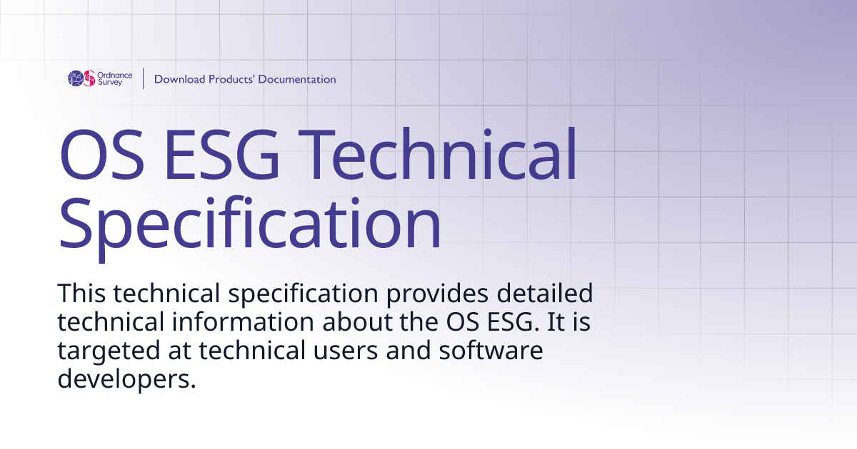 OS ESG Technical Specification | OS Download Products' Documentation