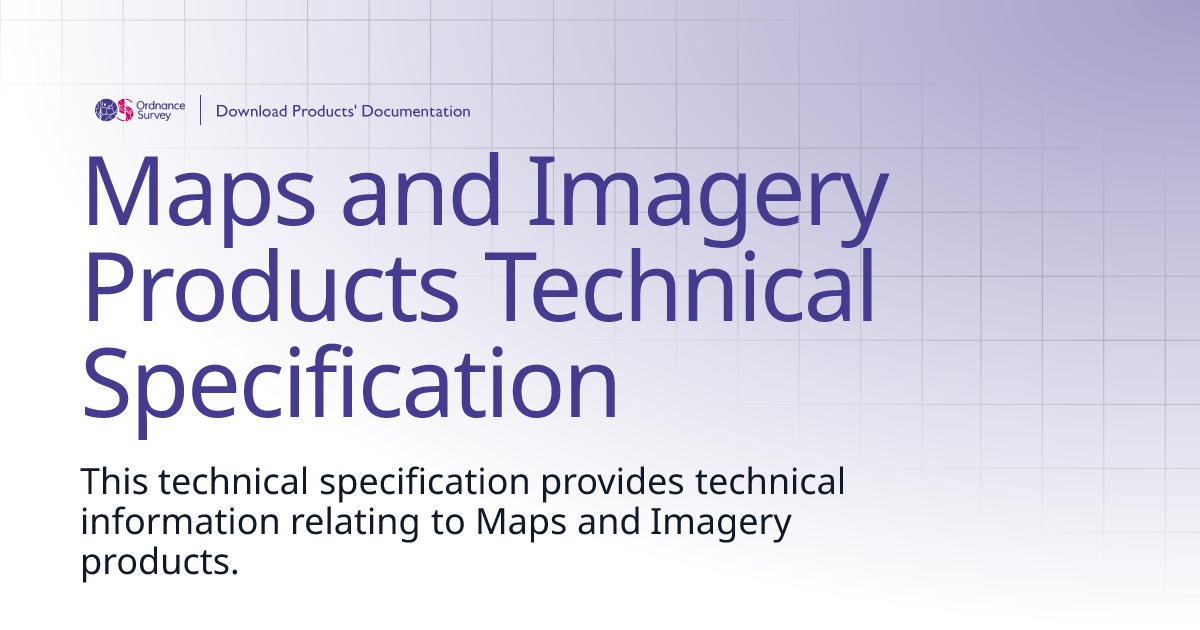 Colour Raster Map Technical Specification | OS Download Products ...