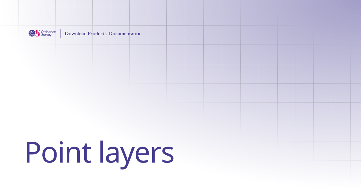 Point layers | OS Download Products' Documentation