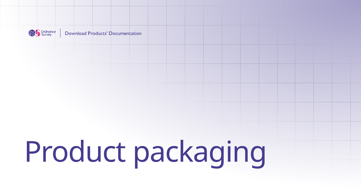 Product packaging | OS Download Products' Documentation