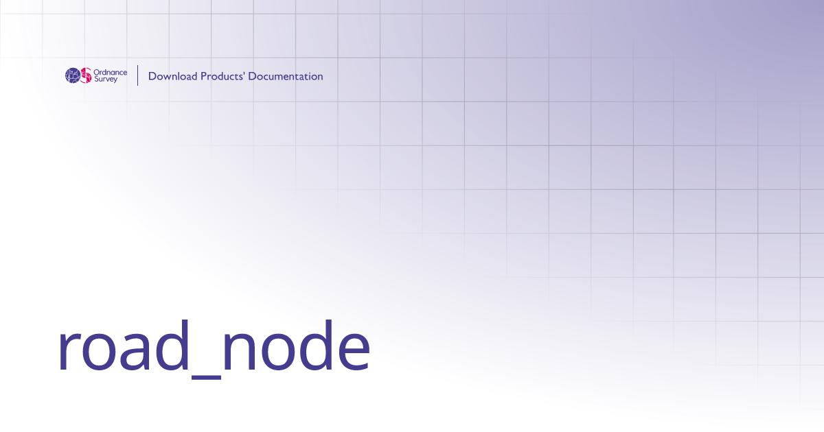 road_node | OS Download Products' Documentation