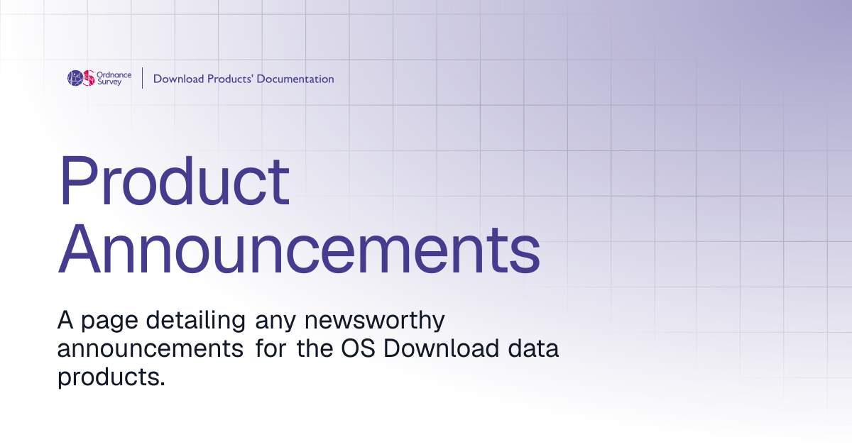 Product Announcements | OS Download Products' Documentation