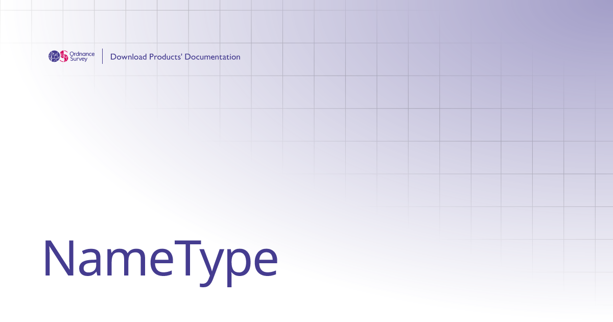 NameType | OS Download Products' Documentation