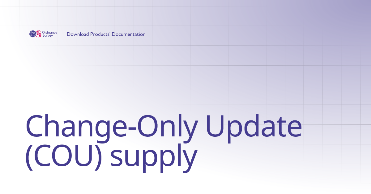 Change-Only Update (COU) supply | OS Download Products' Documentation