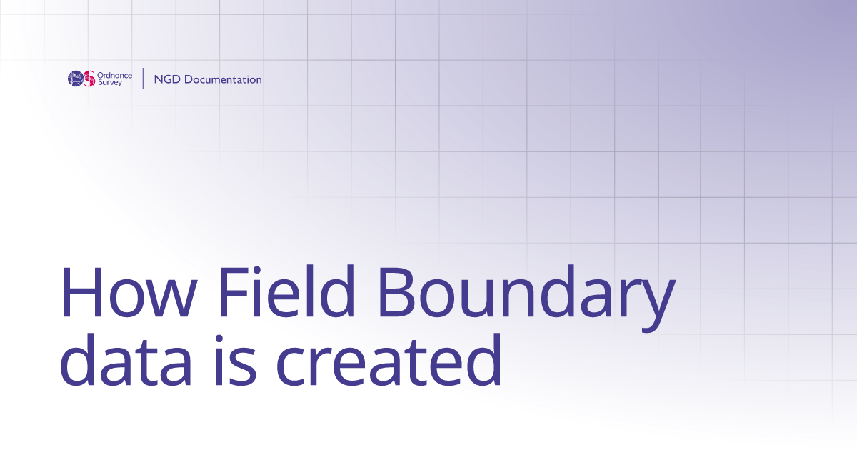How Field Boundary data is created | OS National Geographic Database