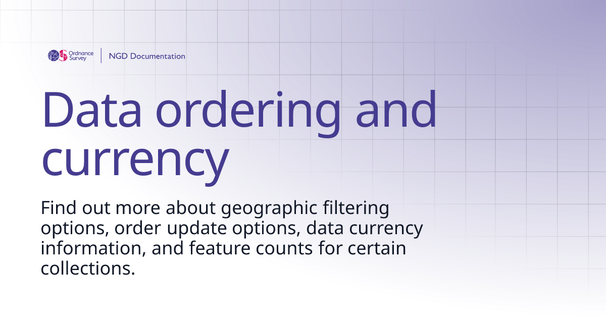 Data ordering and currency | OS National Geographic Database