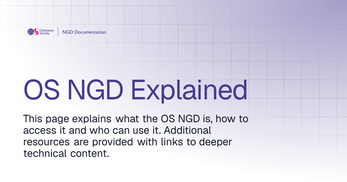 OS NGD Explained | OS National Geographic Database