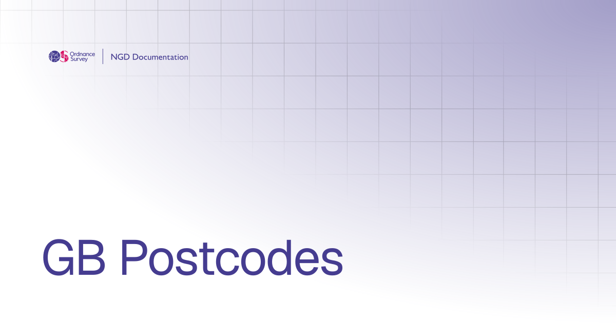 GB Postcodes | OS National Geographic Database
