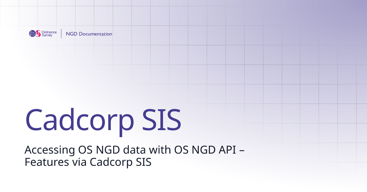Cadcorp SIS | OS National Geographic Database
