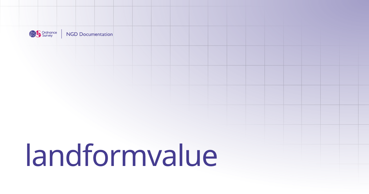 landformvalue | OS National Geographic Database