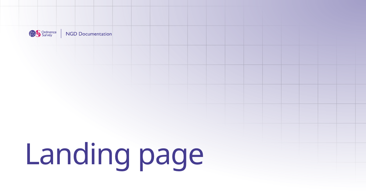 Landing page | OS National Geographic Database