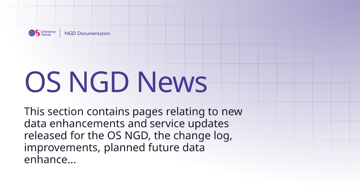 OS NGD News | OS National Geographic Database