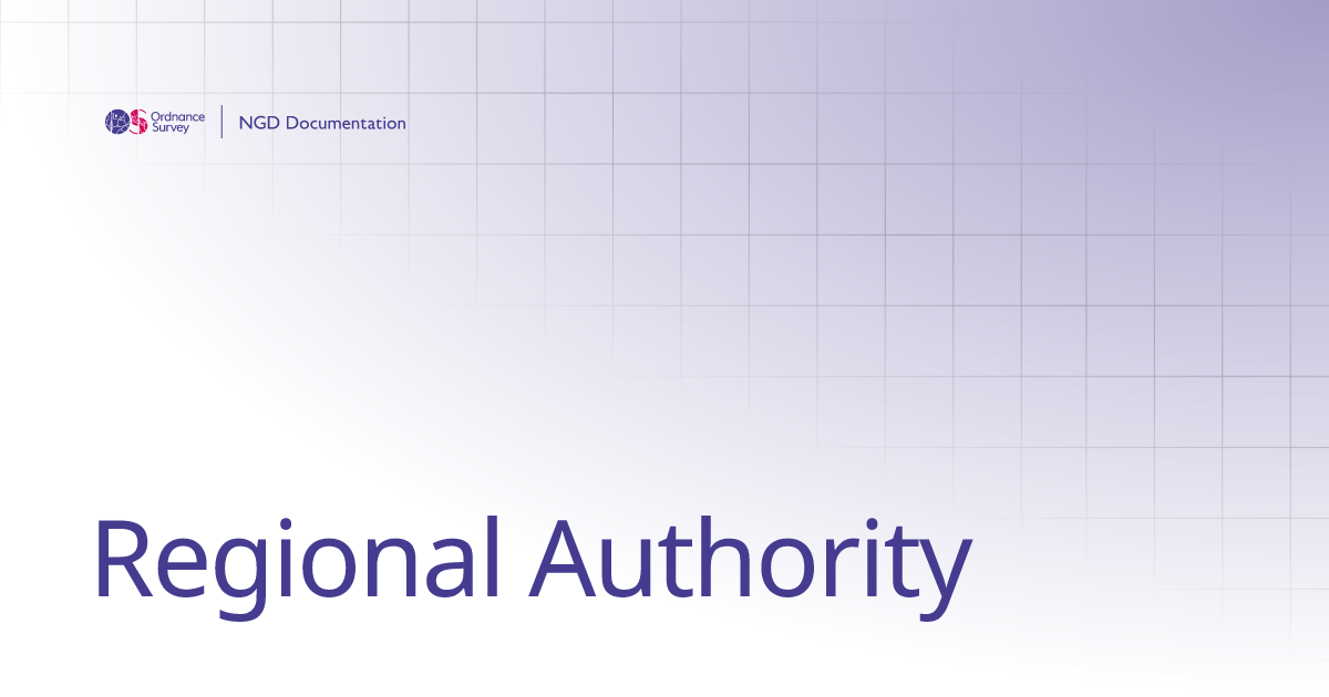 Regional Authority | OS National Geographic Database
