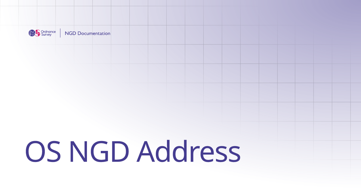 OS NGD Address | OS National Geographic Database