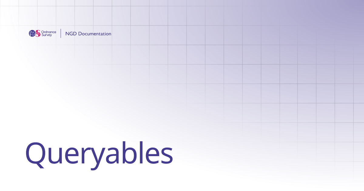 Queryables | OS National Geographic Database